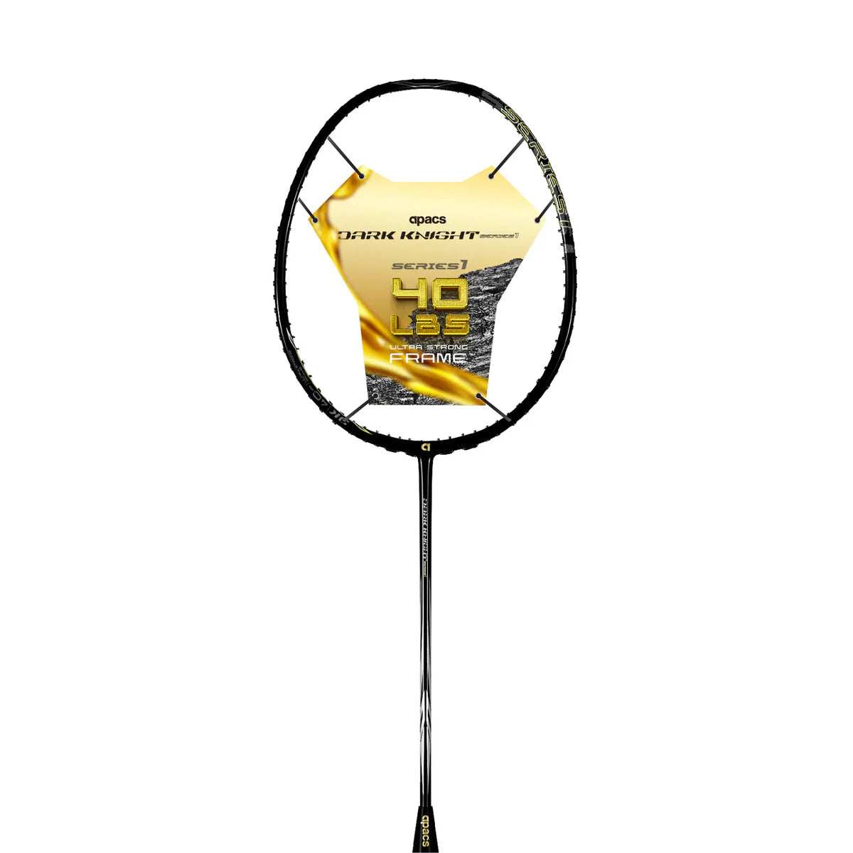 APACS Dark Knight Badminton Racquet (Black) – Noah Sports