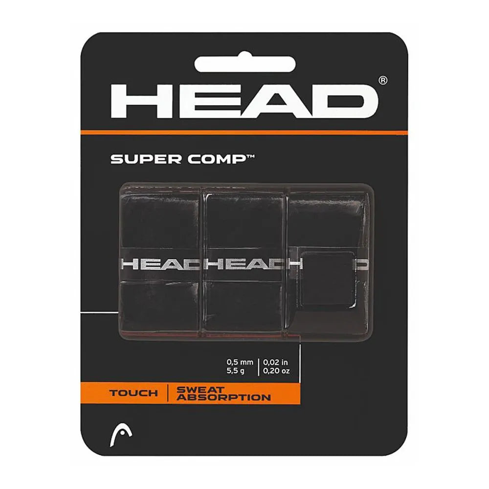 HEAD Super Comp Over Grip (Black) – Noah Sports
